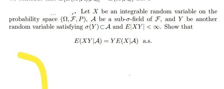 Solved . Let X be an integrable random variable on the | Chegg.com