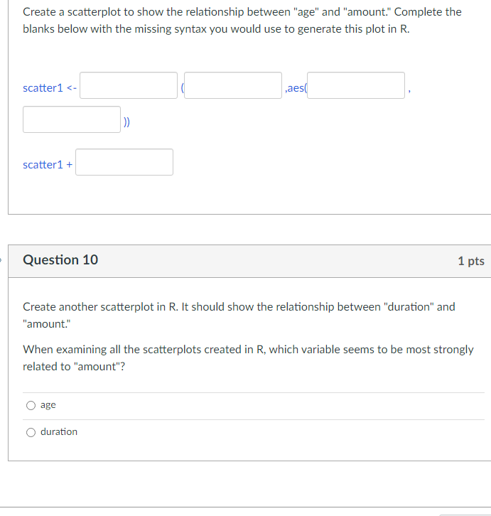 Solved Create a scatterplot to show the relationship between | Chegg.com