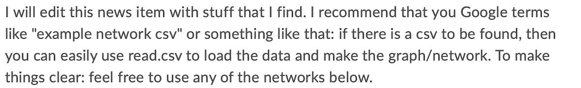 Search the web for a real world graph/network (with | Chegg.com