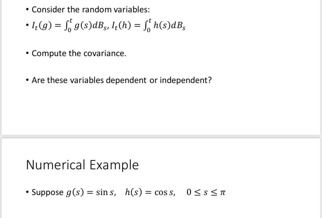 - Consider the random variables: - | Chegg.com
