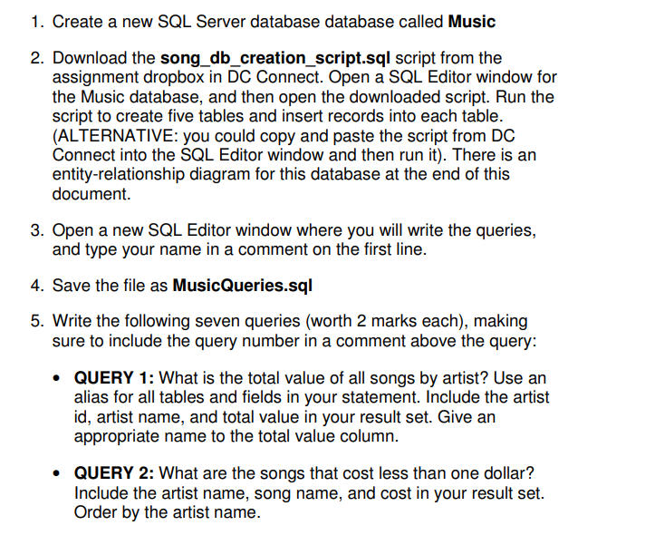 Solved SQL Script writing help ! I need help writing the | Chegg.com