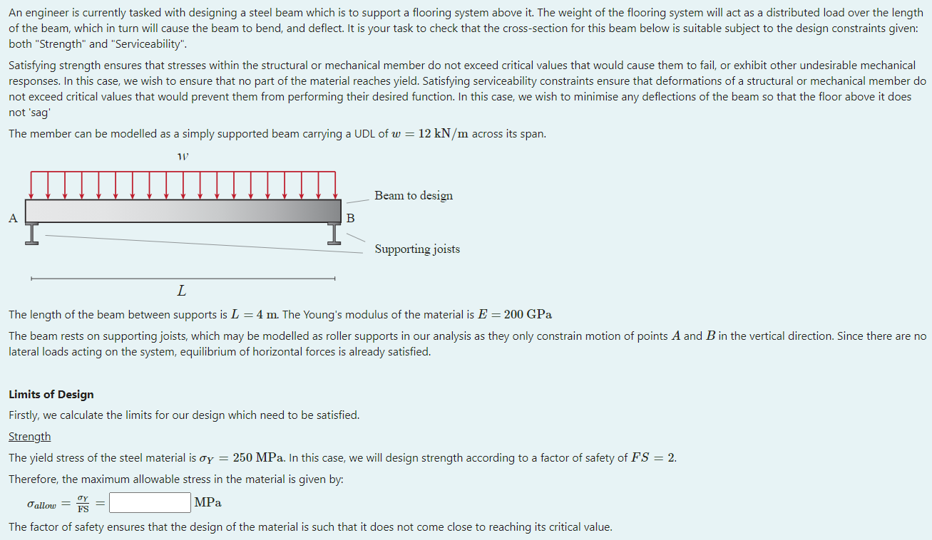 Solved An engineer is currently tasked with designing a | Chegg.com