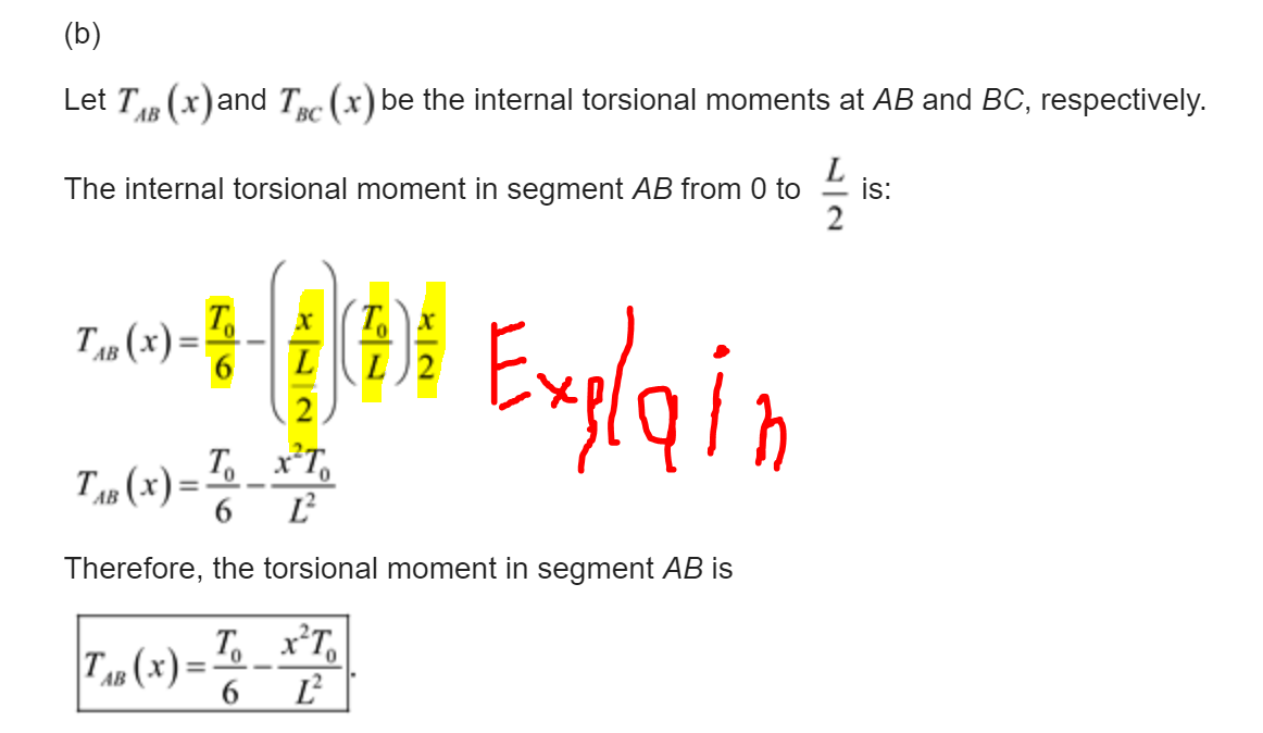 Solved A nonprismatic bar ABC of solid circular cross | Chegg.com