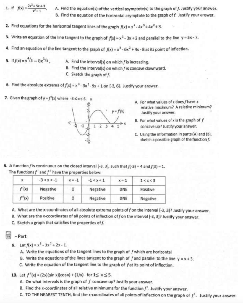 Solved 1. if f(x) = 2x + 5x + 3 2-1 A. Find the equation(s) | Chegg.com