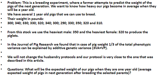 Solved Problem: This is a breeding experiment, where a | Chegg.com