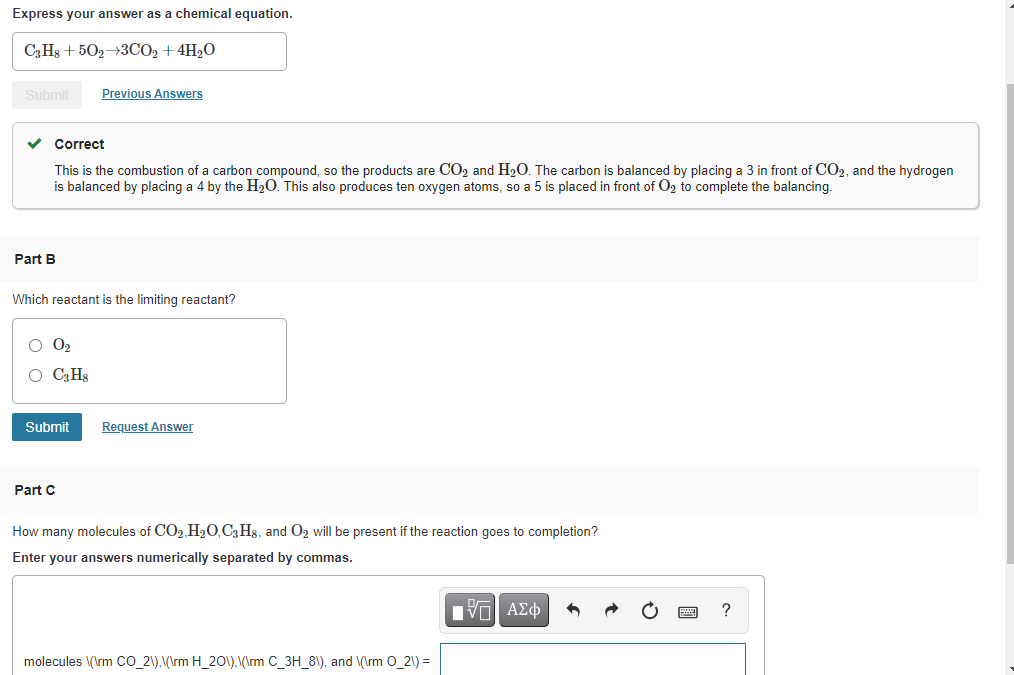 Solved Express your answer as a chemical equation. C3H3 | Chegg.com