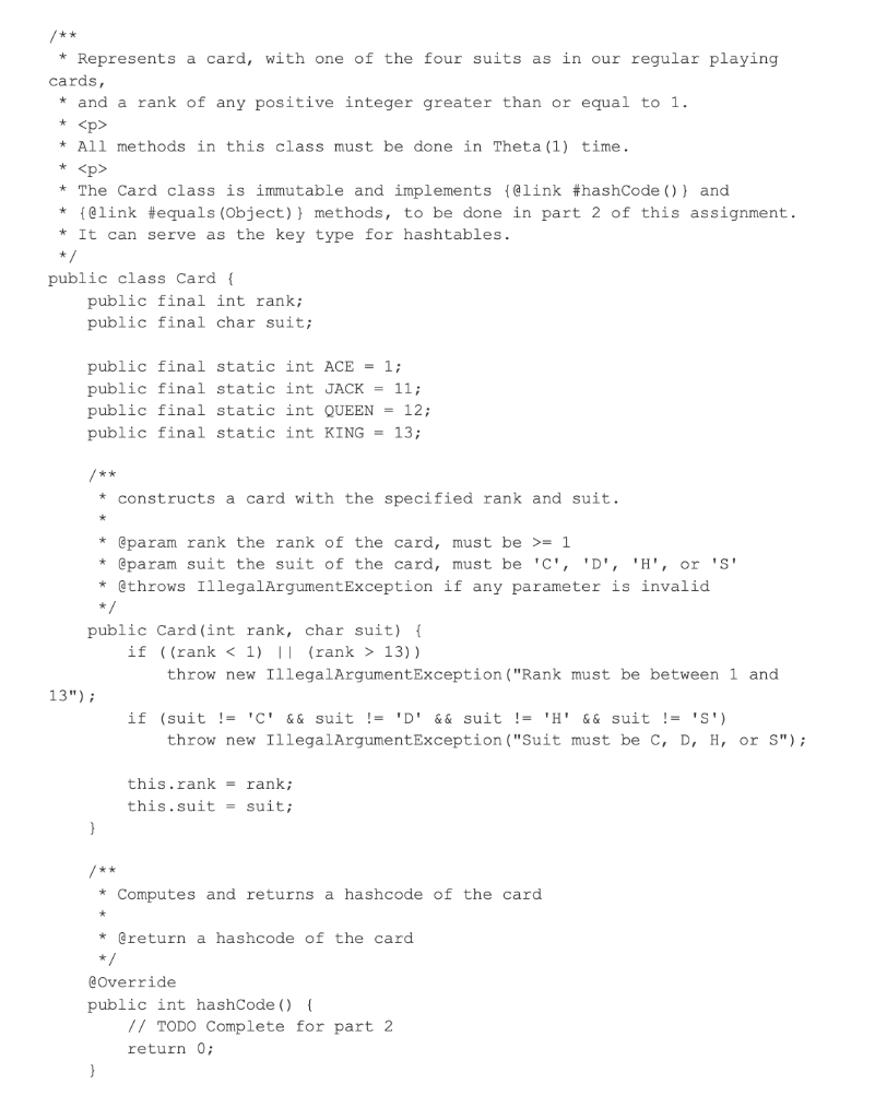 Shuffles The goal of this, is to practice: - Using | Chegg.com