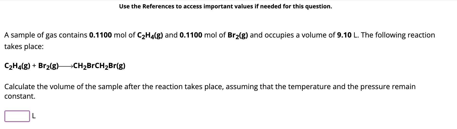 Solved Use the References to access important values if | Chegg.com