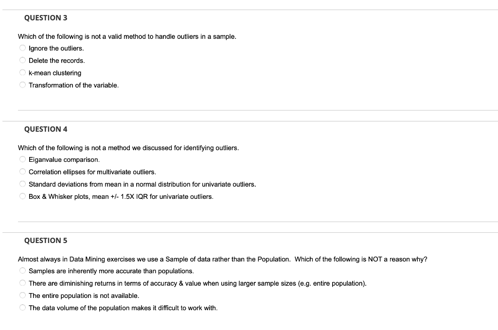 Solved QUESTION 3 Which of the following is not a valid | Chegg.com