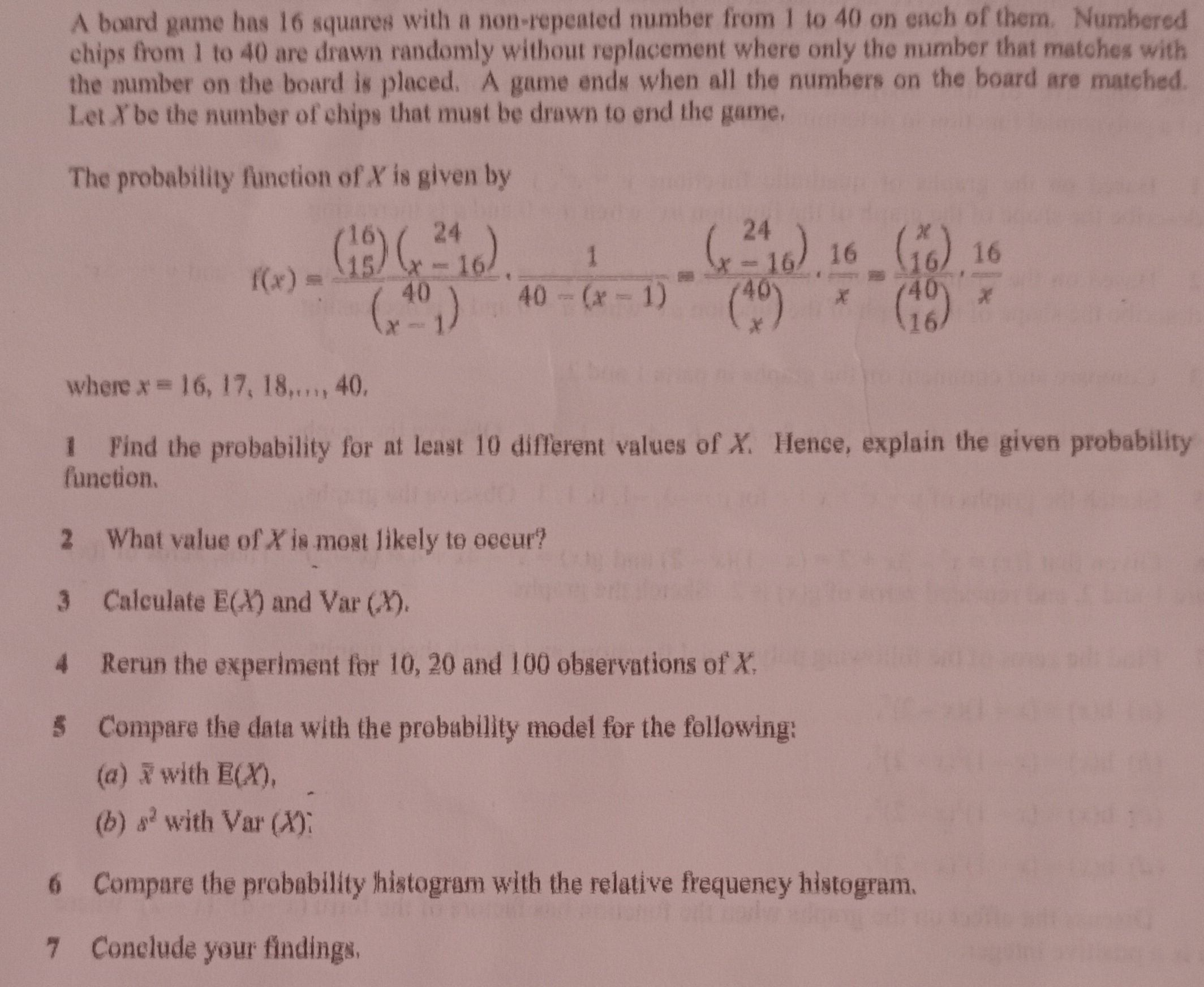 Solved A board game bas 16 ﻿squares with a non-repeated | Chegg.com