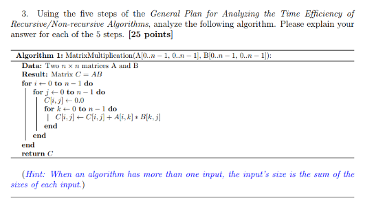 Solved 3. Using the five steps of the General Plan for | Chegg.com