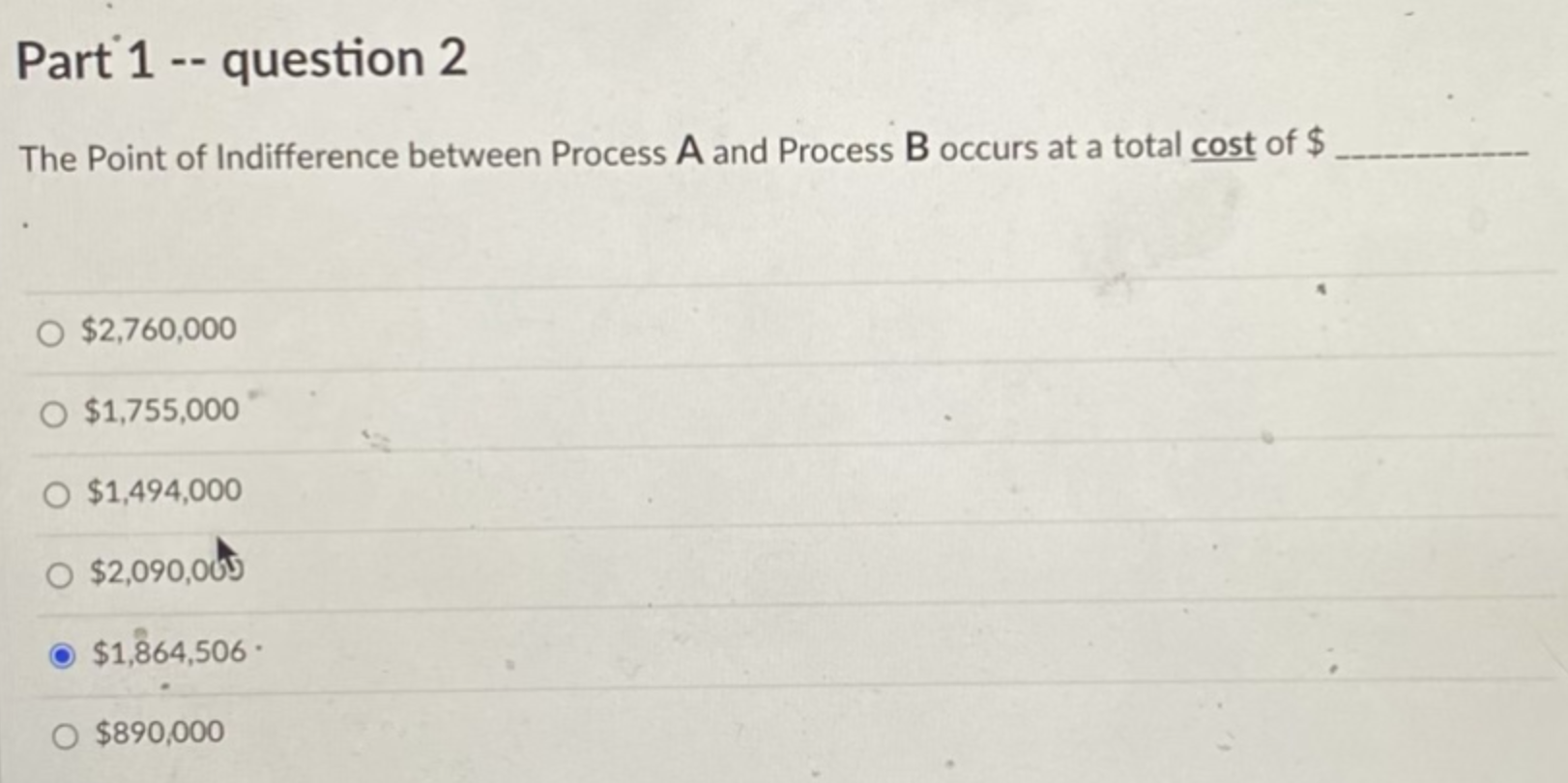 Solved Use the work you have done for Question 1 to enter | Chegg.com