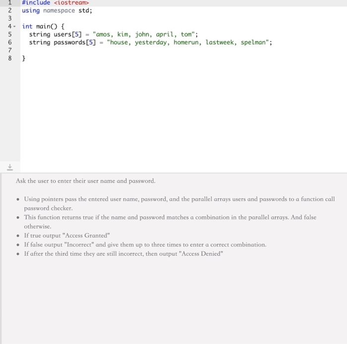 Solved #include | Chegg.com