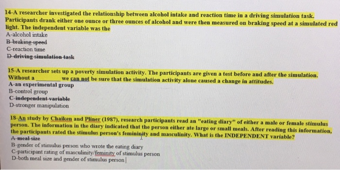 Solved 14 A Researcher Investigated The Relationship Between