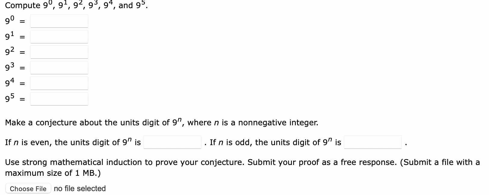 Solved Make a conjecture about the units digit of 9n, where | Chegg.com