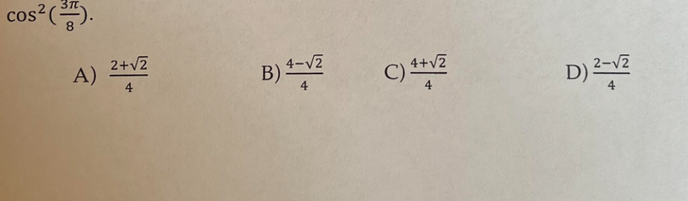 Solved please show how to work out answer for MC using | Chegg.com