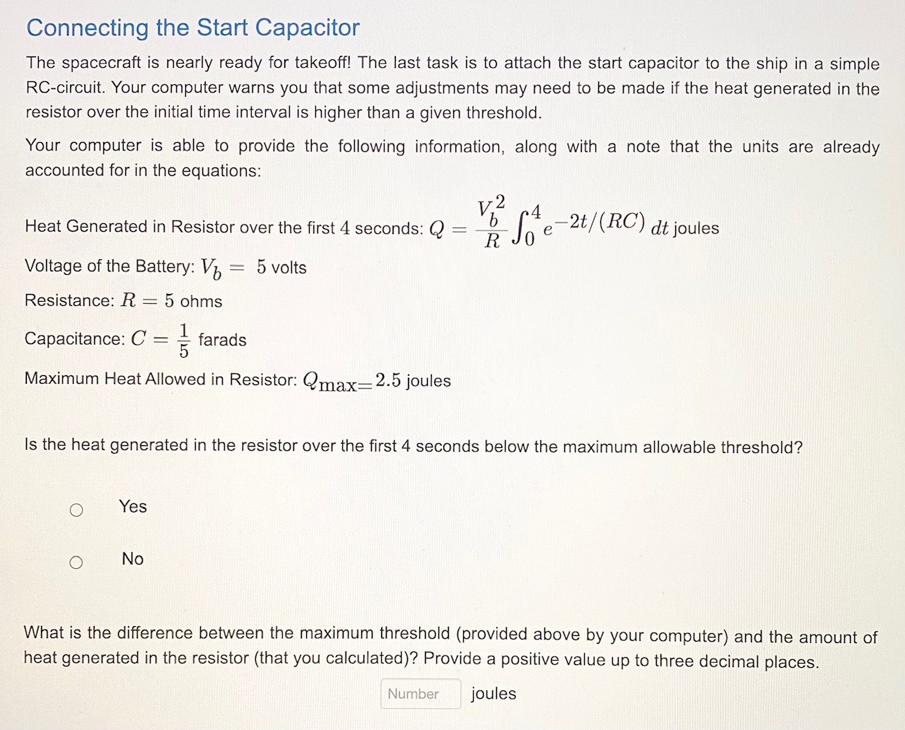 Solved The spacecraft is nearly ready for takeoff! The last | Chegg.com