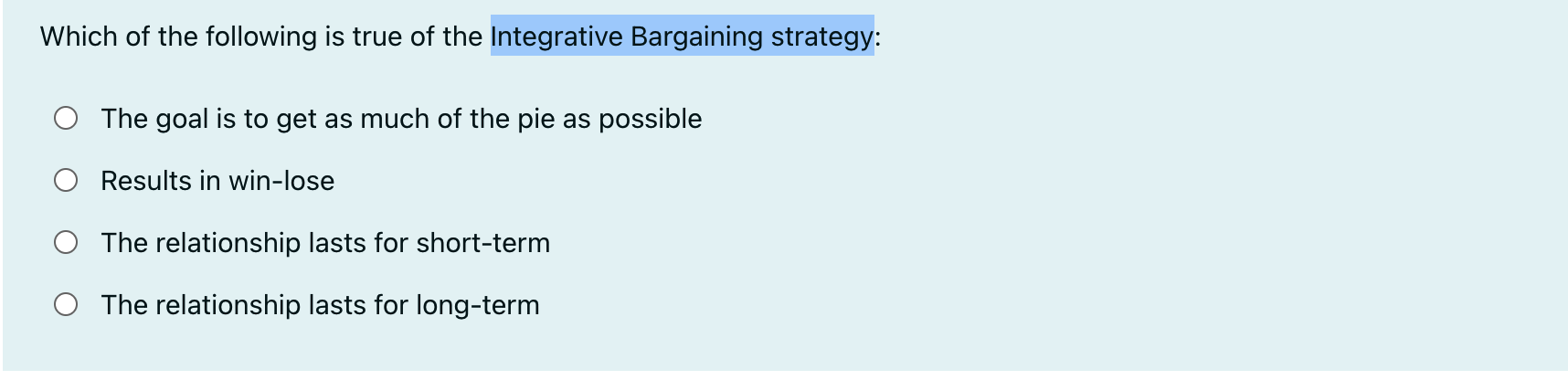 Solved Which of the following is true of the Integrative | Chegg.com