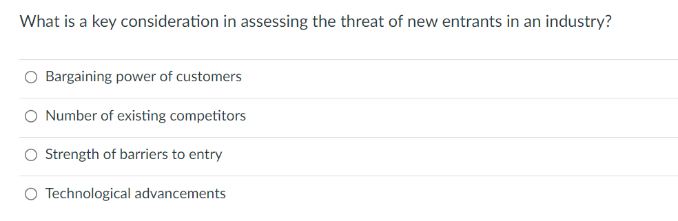 Solved What is a key consideration in assessing the threat | Chegg.com