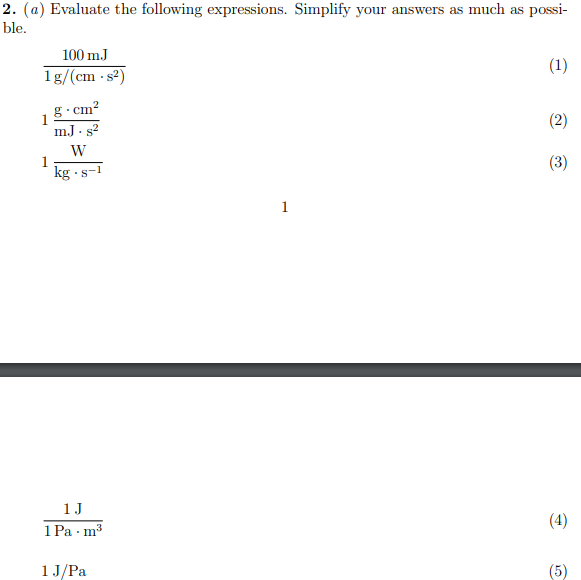 Solved (a) ﻿Evaluate the following expressions. Simplify | Chegg.com