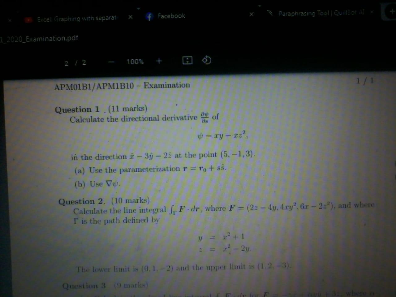 Solved • Excel Graphing with separat + Facebook Paraphrasing | Chegg.com