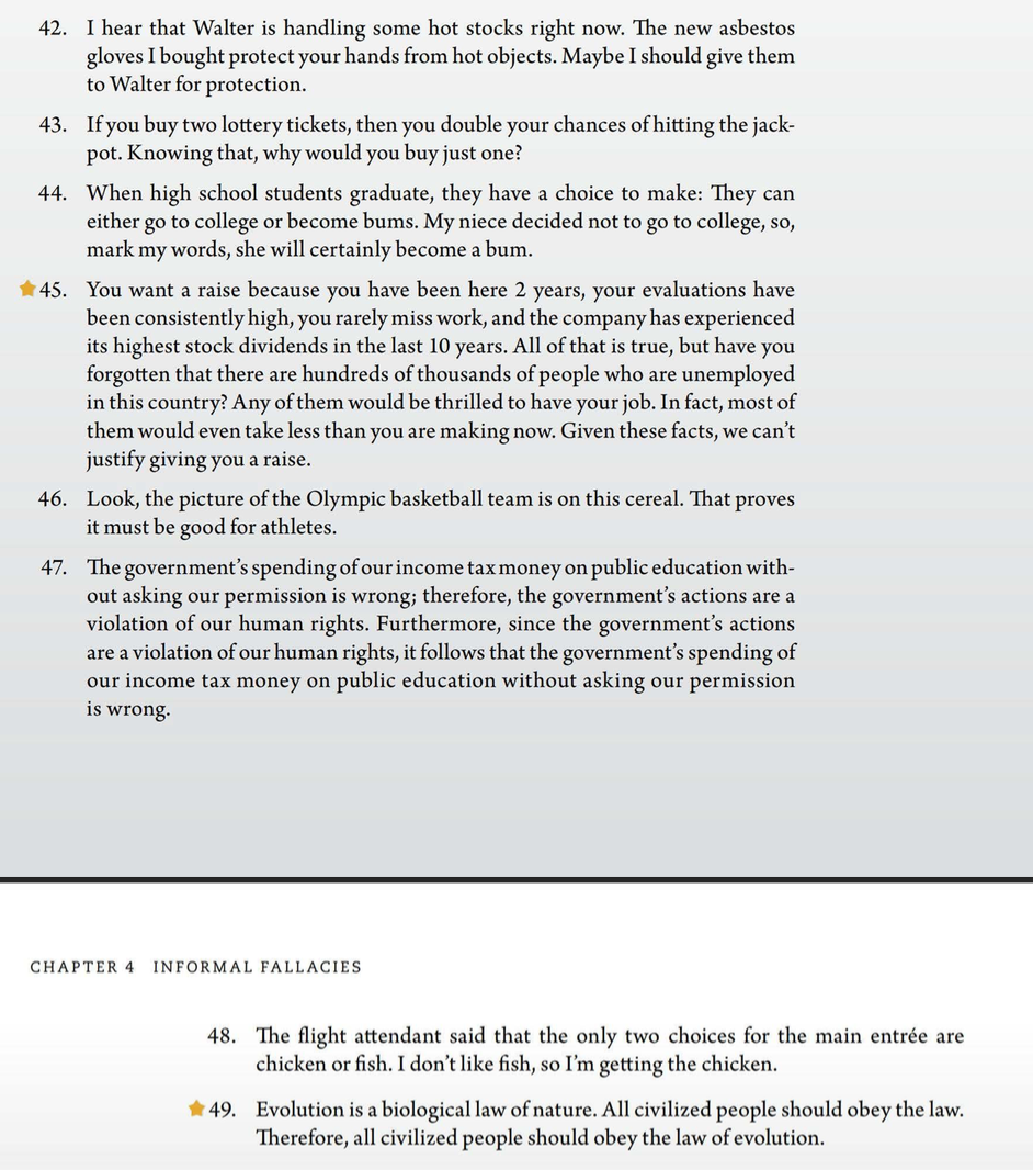 Solved Read the following passages. If an argument commits a | Chegg.com