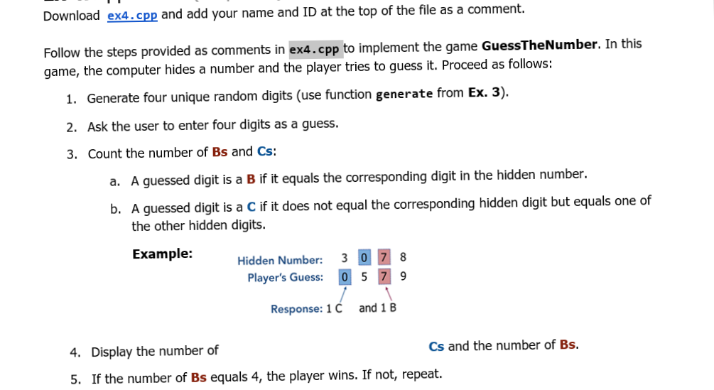 Solved C Program Ex4 Cpp Include Include Chegg