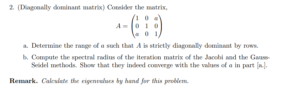 Solved For this problem, I want to examine two important | Chegg.com