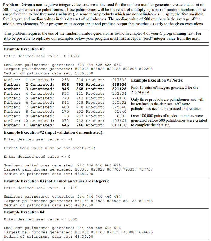 Solved by an EXPERT Please use C language to solve. Thank you! Problem: | Chegg.com