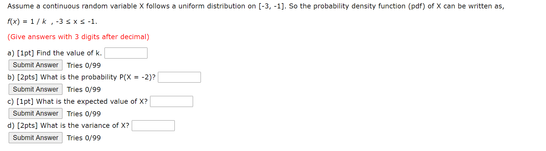 Solved Assume a continuous random variable X follows a | Chegg.com