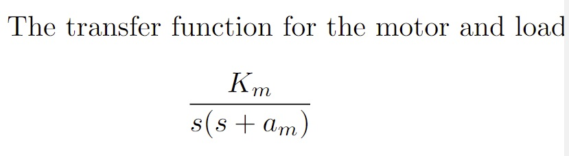 Solved DRAW THE BLOC DIAGRAM OF THE FOLLOWING DC MOTOR | Chegg.com