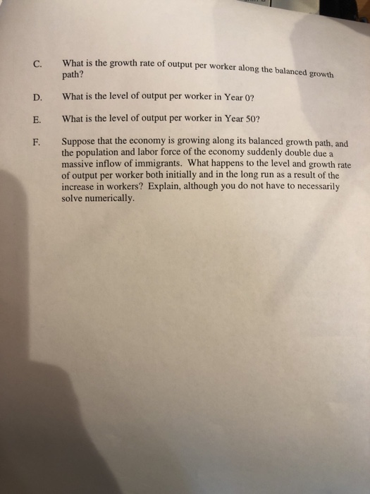 Solved Growth in the combined Solow-Romer model is faster | Chegg.com