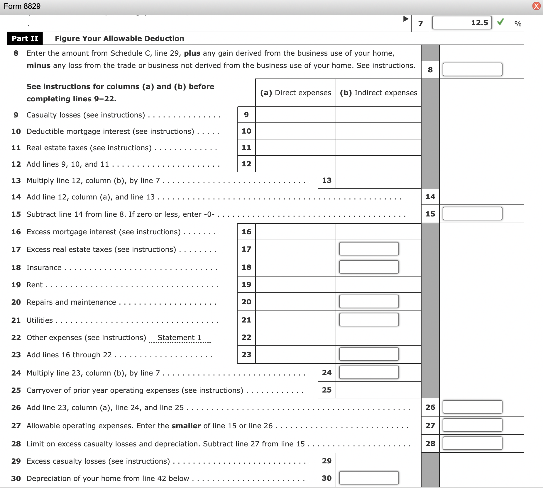 Form 4562 Part I Election To Expense Certain Property | Chegg.com