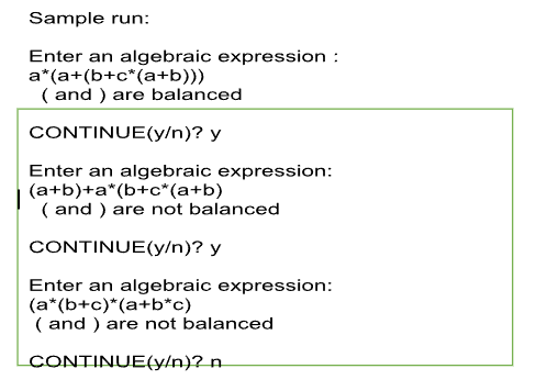 Solved In C++ Programming: 1. Read an algebraic expression | Chegg.com