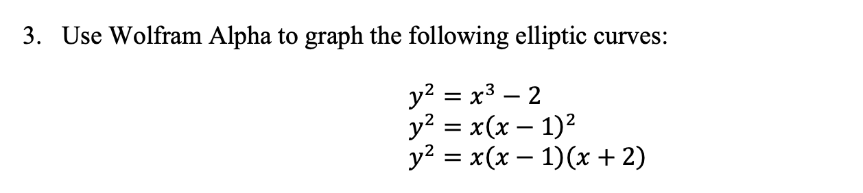 Solved 3. Use Wolfram Alpha to graph the following elliptic | Chegg.com