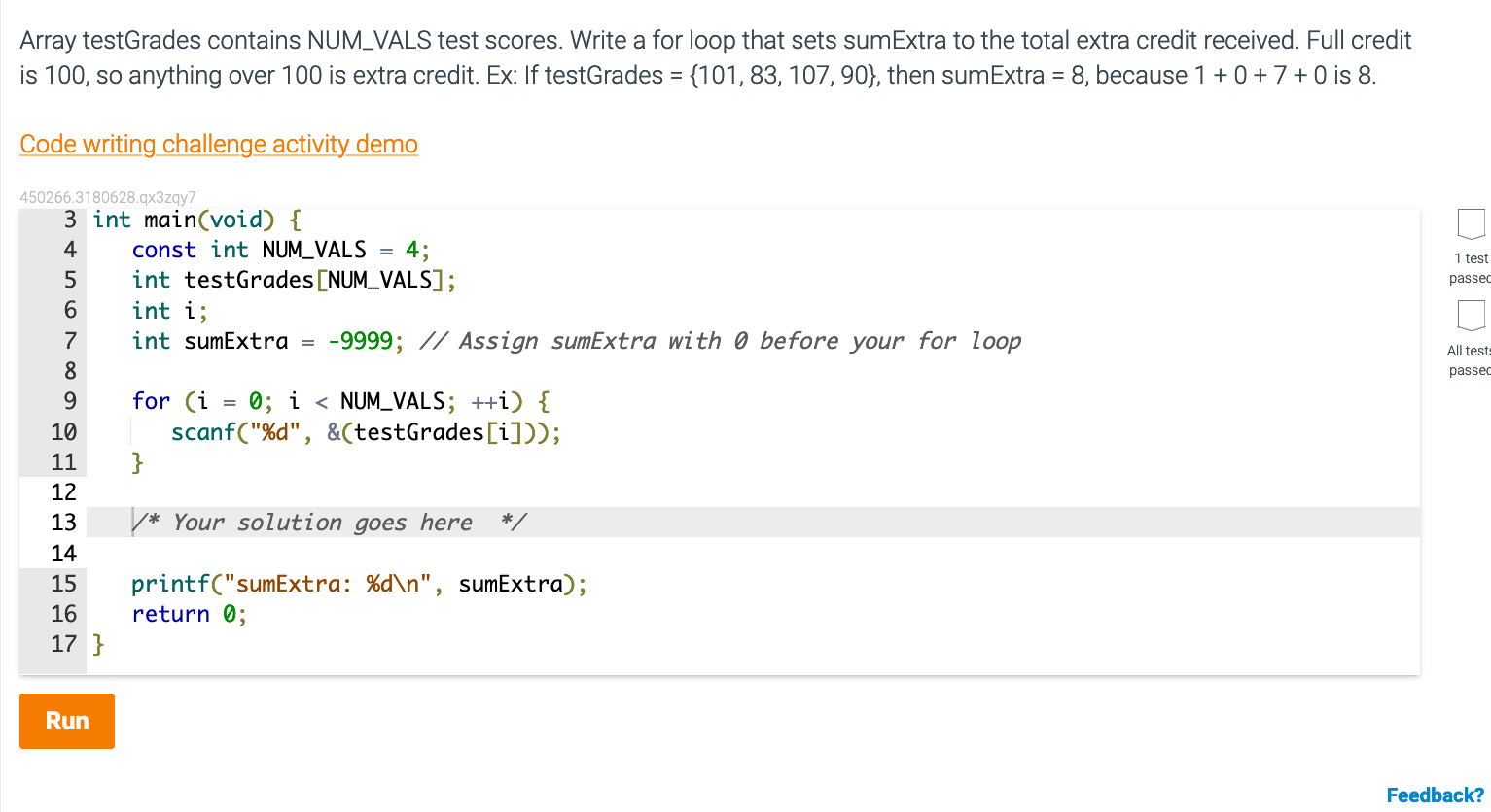 Solved Assign numMatches with the number of elements in | Chegg.com