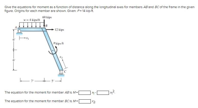 Solved Give the equations for moment as a function of | Chegg.com