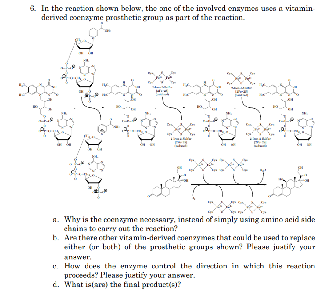 Solved 6. ﻿In the reaction shown below, the one of the | Chegg.com
