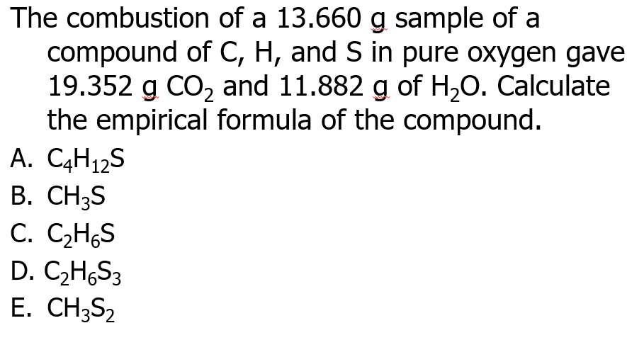 Solved The combustion of a 13.660 g sample of a compound of | Chegg.com