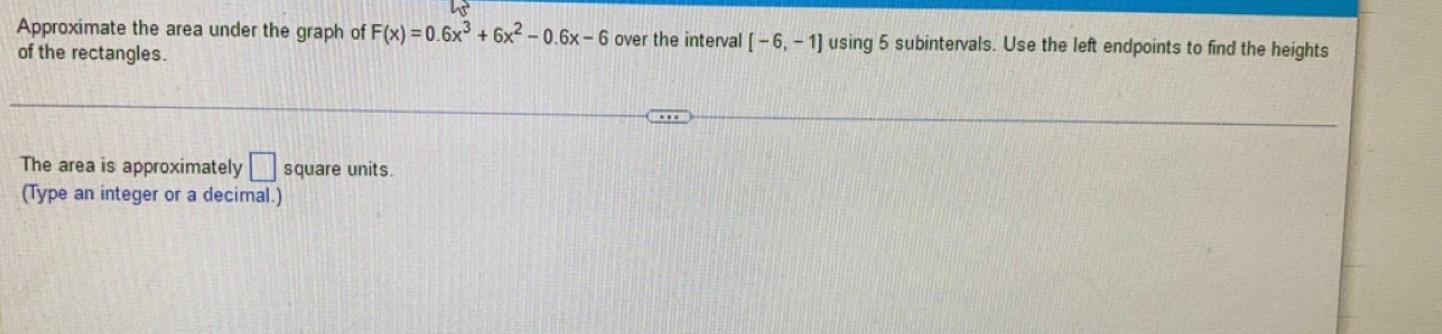 Solved Approximate the area under the graph of | Chegg.com
