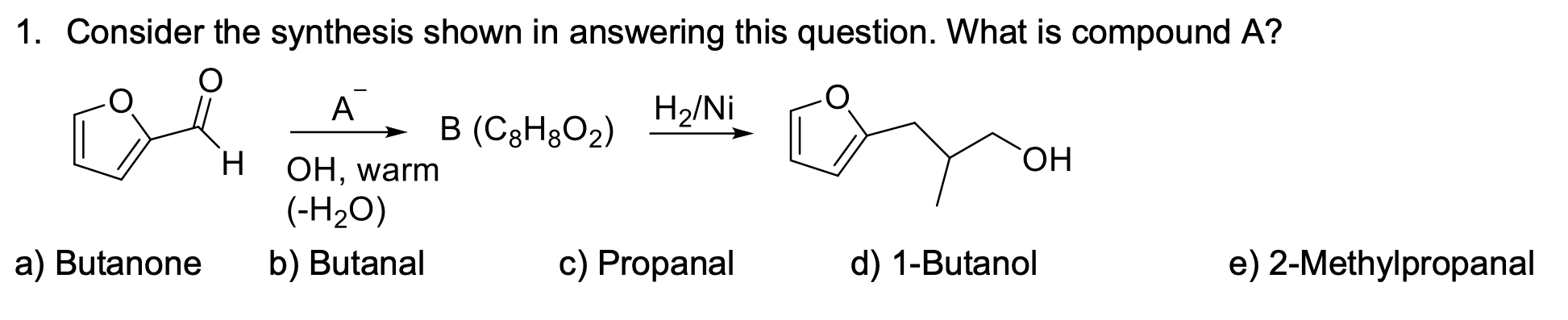 Solved 1. Consider the synthesis shown in answering this | Chegg.com