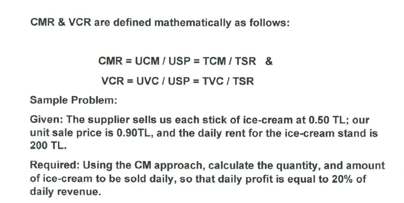 Solved CMR \& VCR are defined mathematically as follows: | Chegg.com