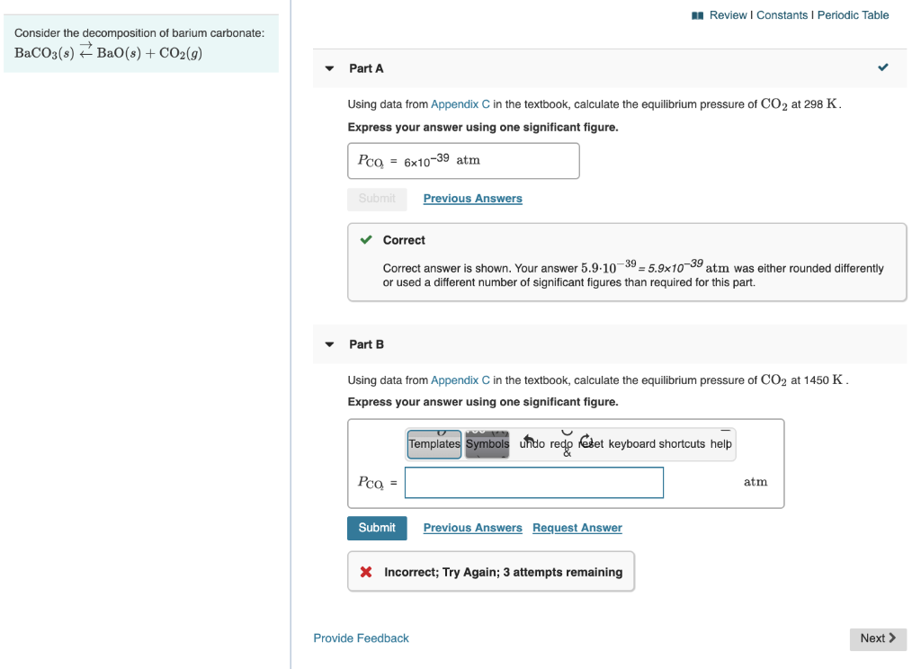 Solved A Review | Constants Periodic Table Consider the | Chegg.com