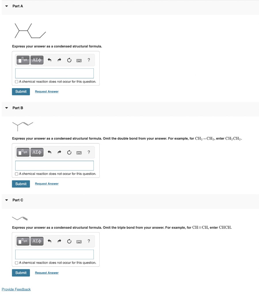 Solved Express your answer as a condensed structural | Chegg.com