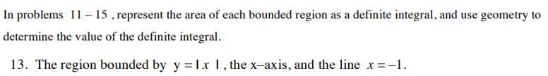 Solved In problems 11−15, represent the area of each bounded | Chegg.com