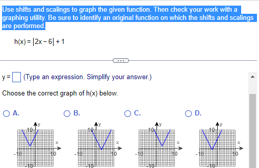 Solved Use Shifts And Scalings To Graph The Given Function 
