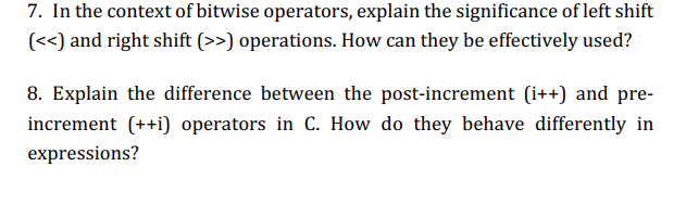 Solved In the context of bitwise operators, explain the | Chegg.com