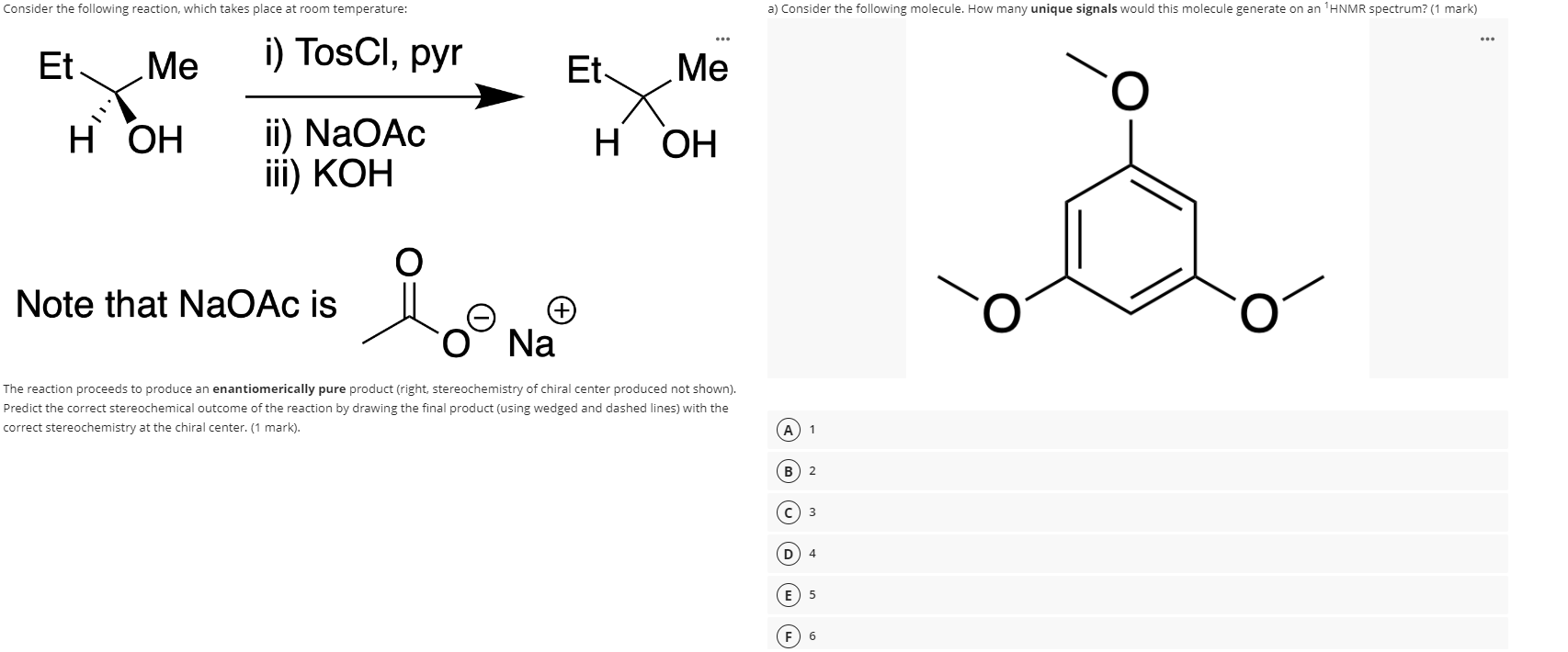 Solved iii) KOH Note that NaOAc is The reaction proceeds to | Chegg.com