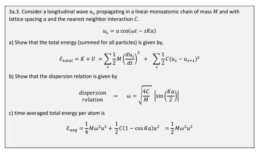Solved 3a.3. Consider a longitudinal wave us propagating in | Chegg.com