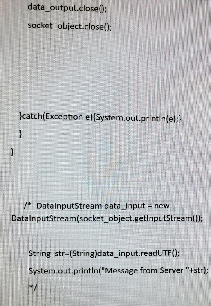 Solved import java.io.* import java.net.*; public class | Chegg.com